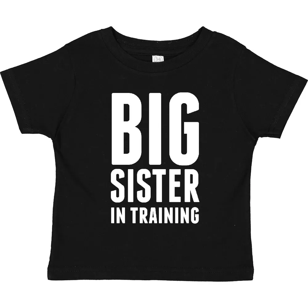Big Sister In Training Toddler T-Shirt Children Girl White Writing Kid Baby Clothing, Cute Baby ...