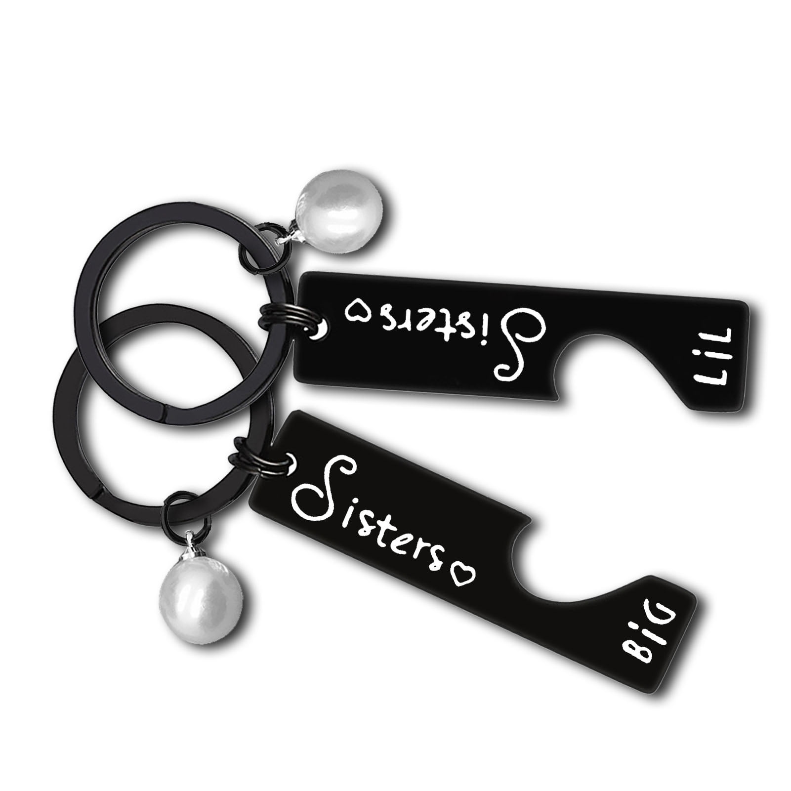 Big Sister Lil Sister Gift Matching Sister Keychain Set of 2 Family ...