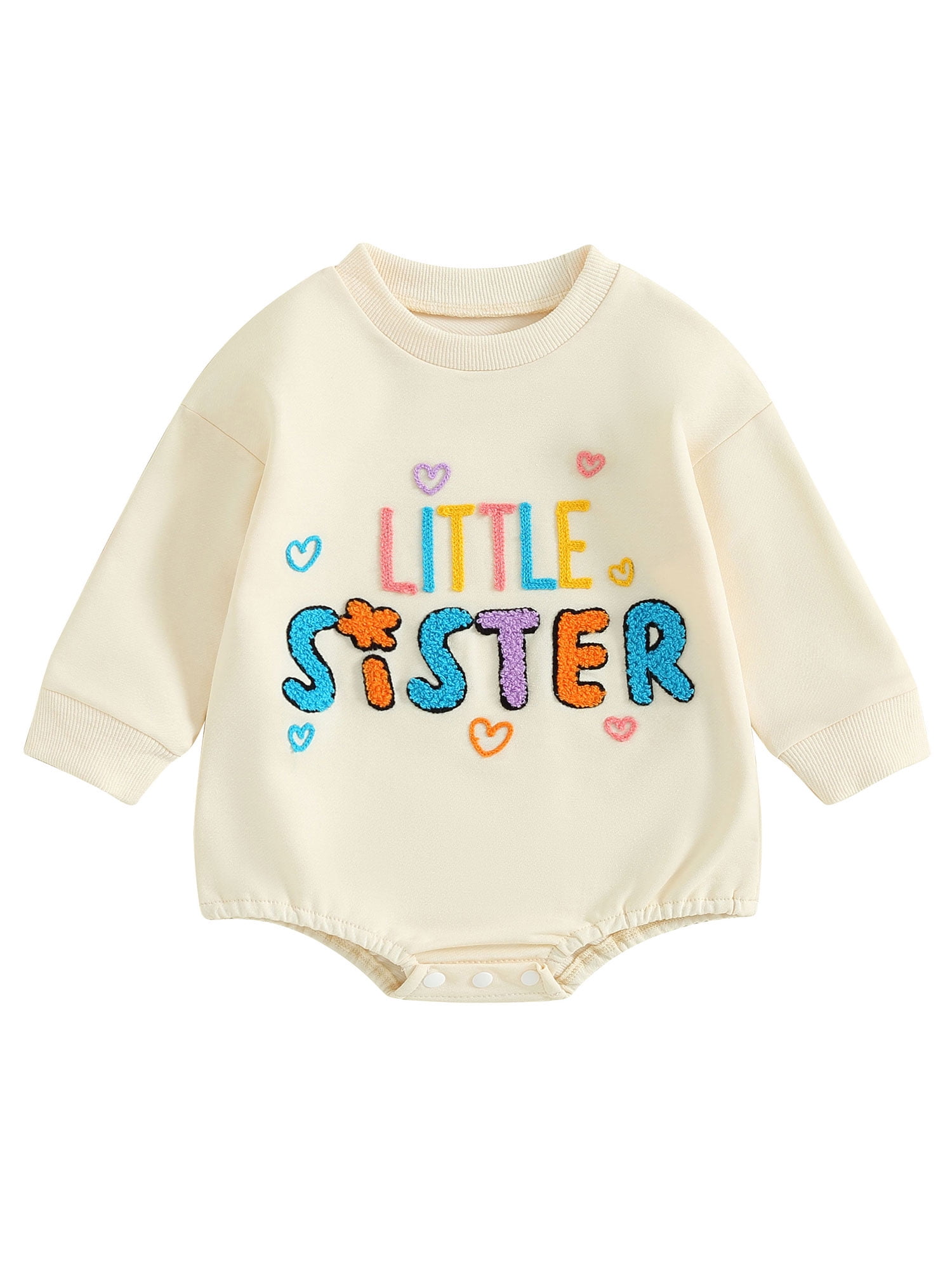 Big Sister Little Sister Matching Outfit Toddler Newborn Baby Girl ...