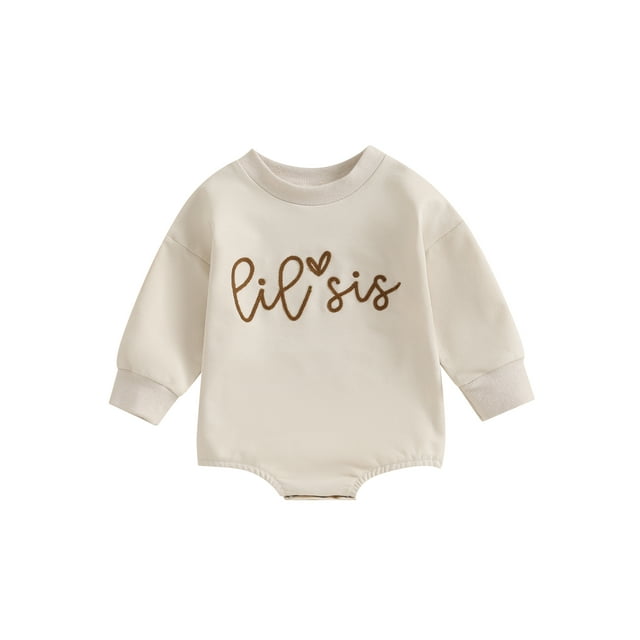 Big Sister Little Sister Matching Outfits Fall Toddler Big SIS Crewneck ...