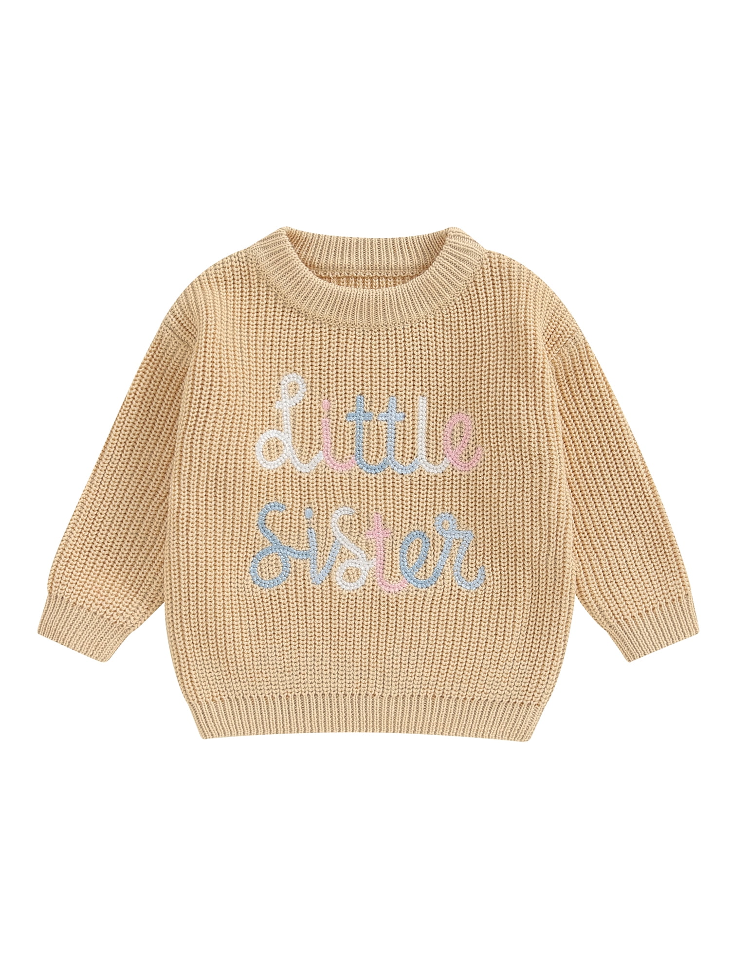 Big Sister Little Sister Matching Outfits Toddler Baby Girls Sweater ...
