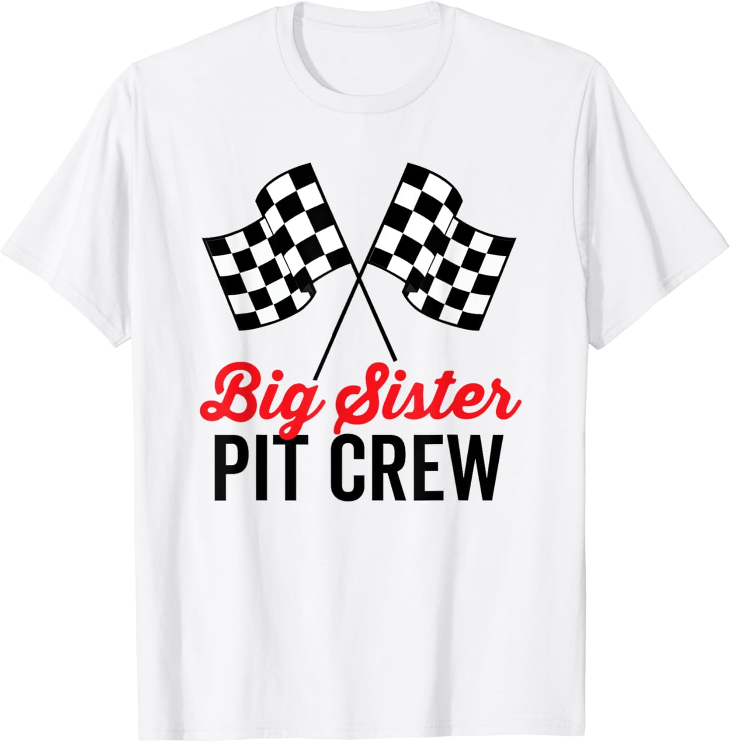 Big Sister Pit Crew for Racing Party Team Costume T-Shirt - Walmart.com
