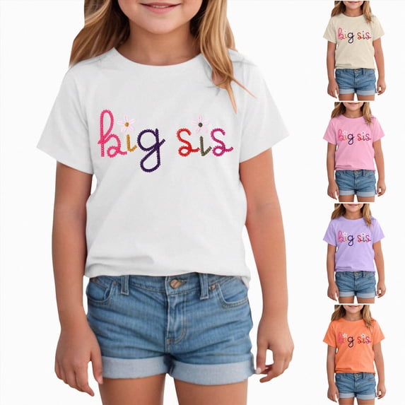 Big Sister Shirt Girls Toddler Pregnancy Announcement Promoted to Big ...