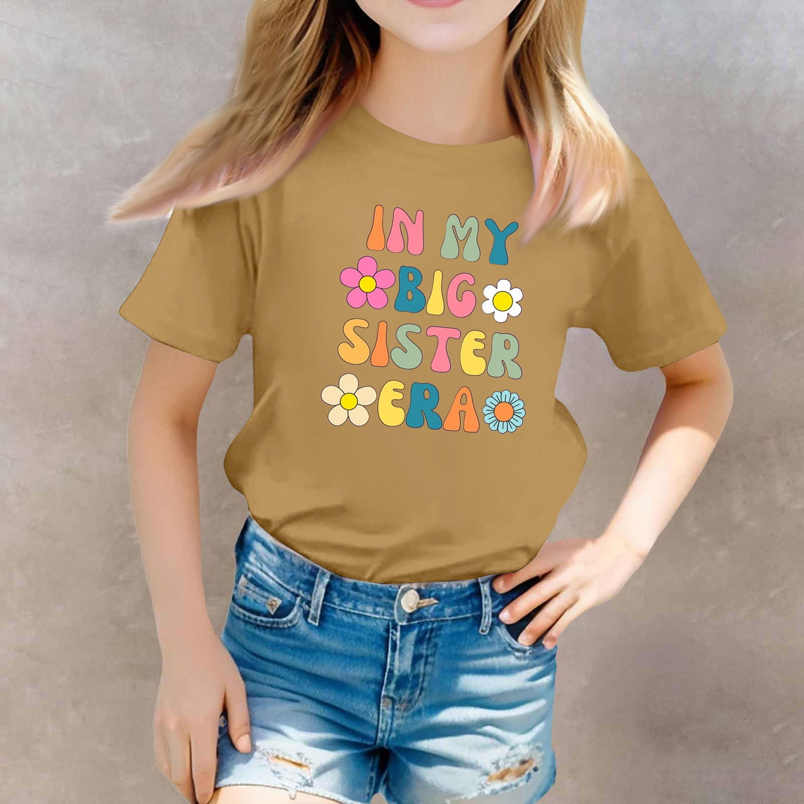 Big Sister Shirts for Girls for Toddler Girls Spring Preppy Big Sister ...