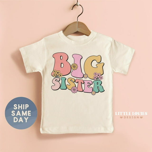 Big Sister Toddler Shirt, Girls Sibling Tee, New Sister Gift, Family Tee, Sister Shirts ...