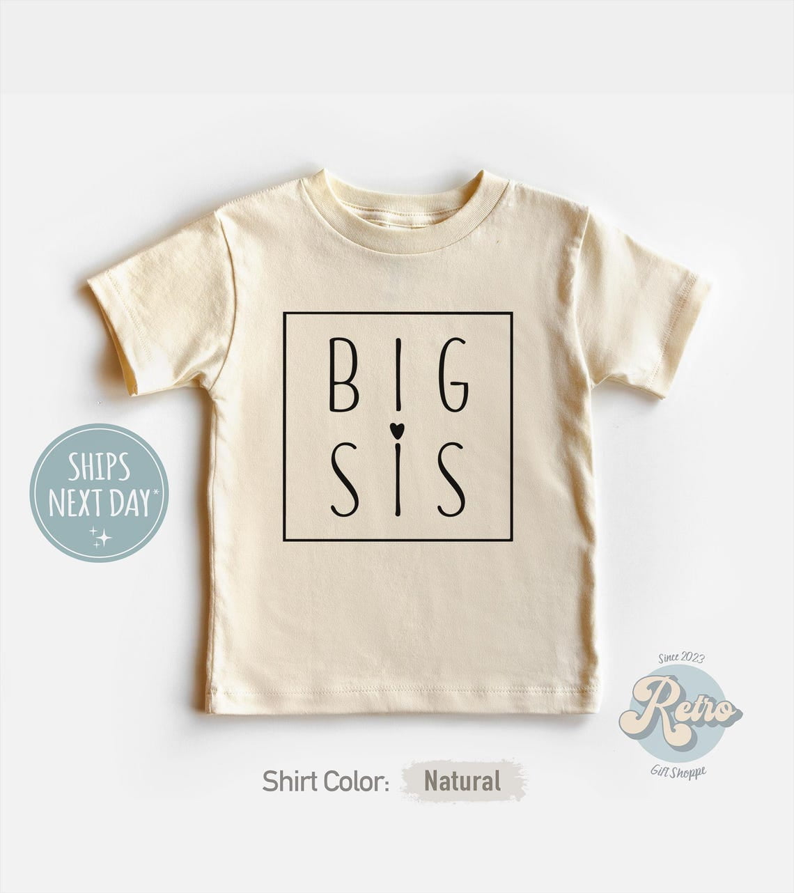 Big Sister Toddler Shirt Pregnancy Announcement Shirt Kids Sibling Natural Kids Tee - Big Sister ...
