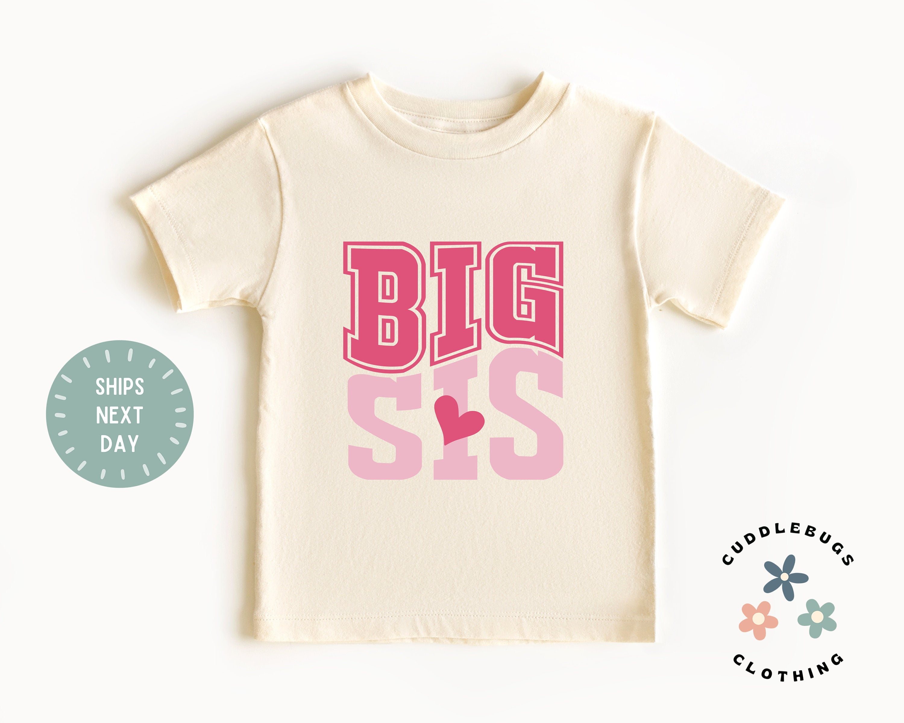 Big Sister Toddler Shirt, Big Sis Hearts Tee, Promoted To Big Sister Shirt, Sibling Girls Tee ...