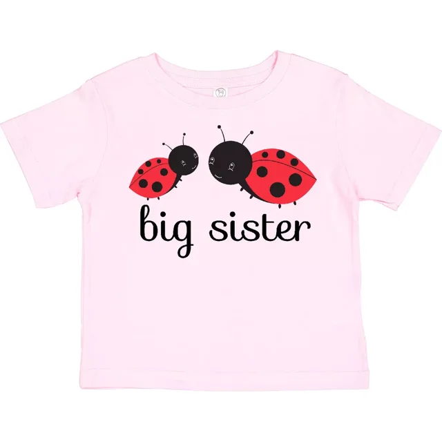 Big Sister Toddler T-Shirt Ladybugs Red Black Little Gift Child Kid Baby Clothing, Cute Baby ...