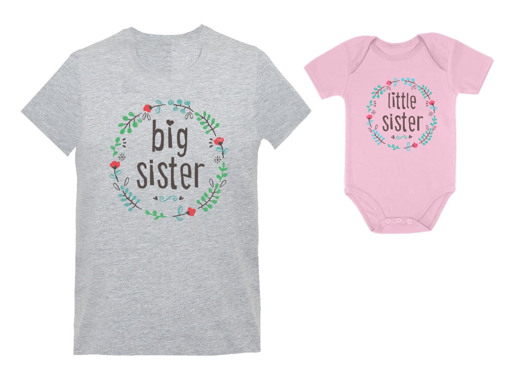 Big Sisters and Little Sisters Sibling Set Girls Shirts Gift For ...