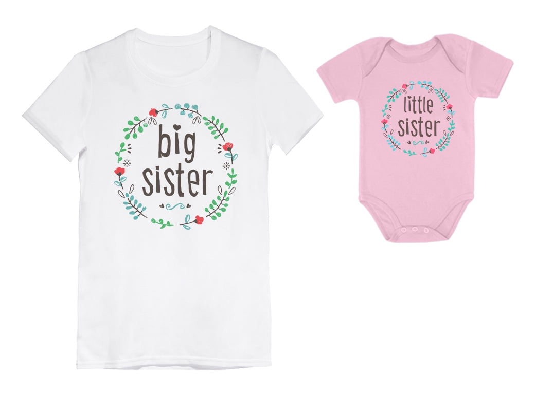 Big Sisters and Little Sisters Sibling Set Girls Shirts Gift For ...