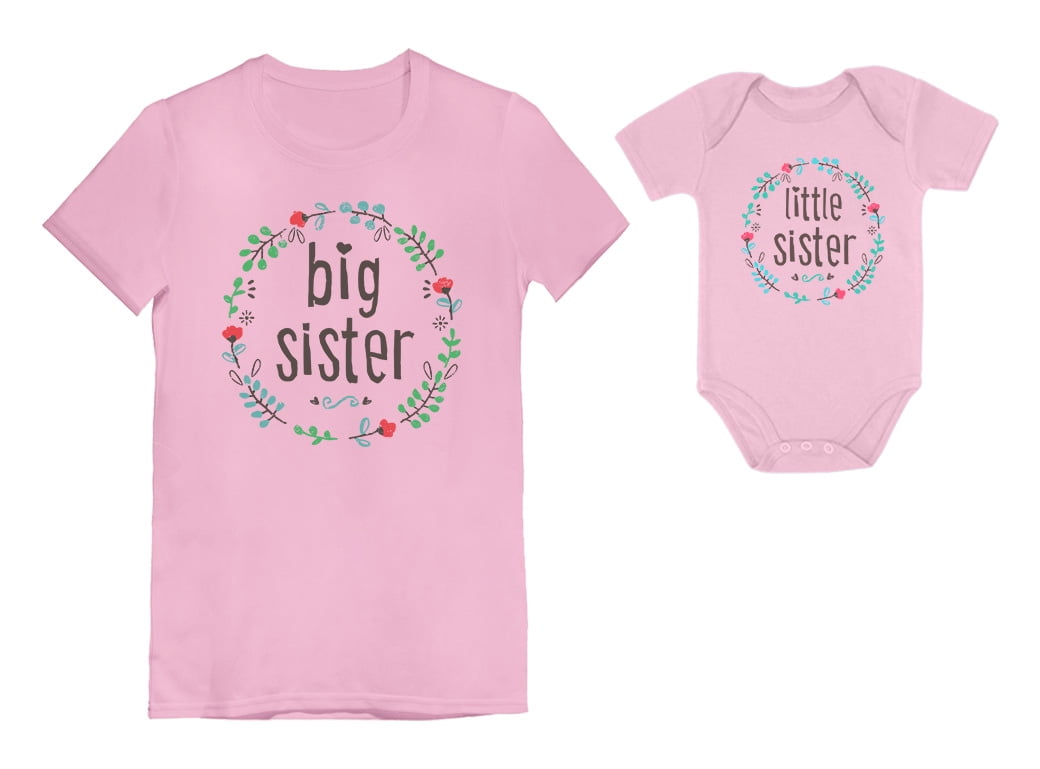 Big Sisters and Little Sisters Sibling Set Girls Shirts Gift For ...