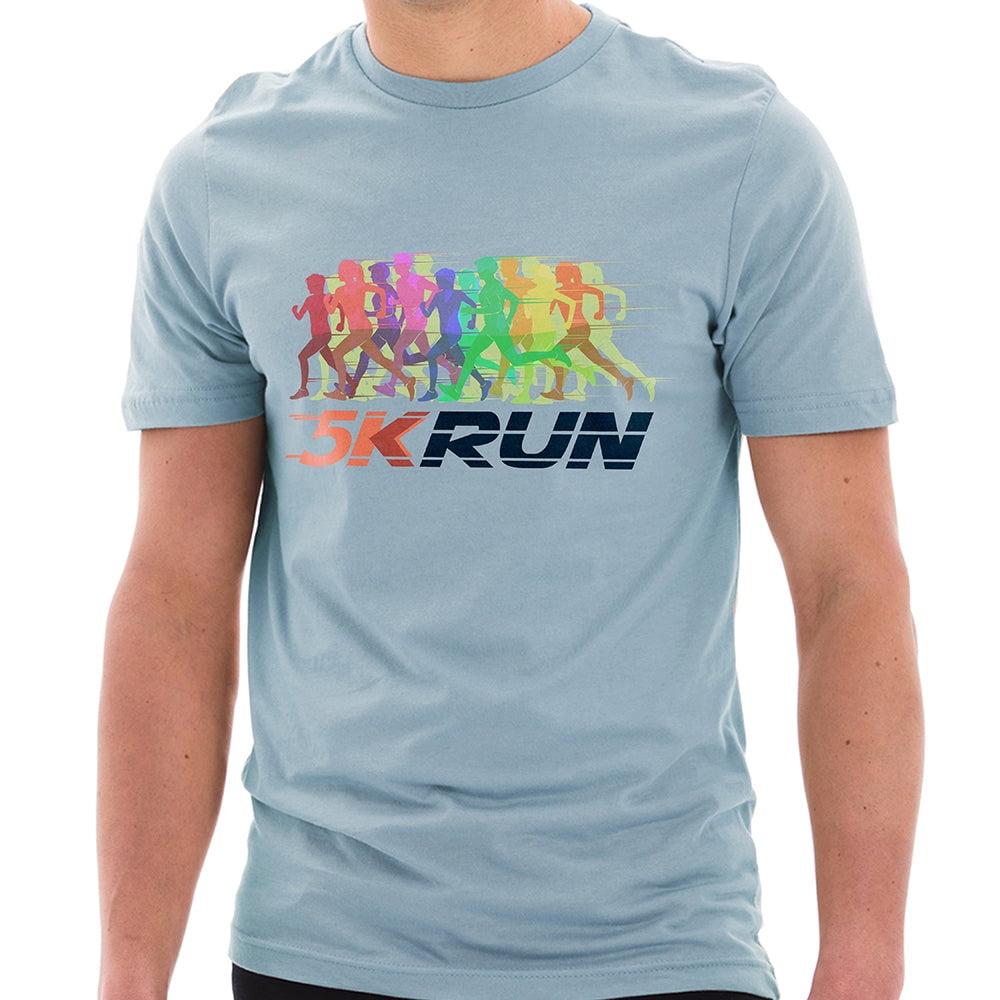 Big Size 5K Running Graphic Design Unisex Ring Spun Combed Cotton Short ...