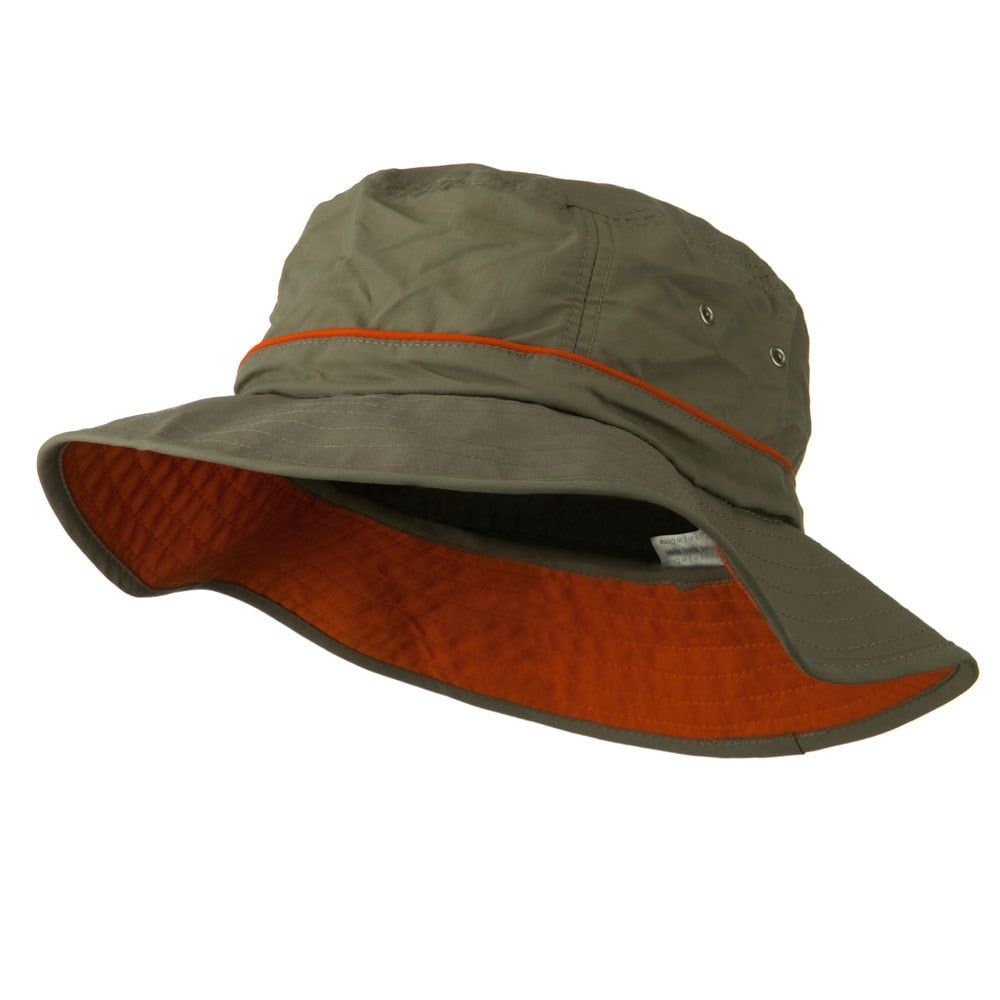 Big Size Adjustable Draw Cord Talson UV Bucket Hat - Olive XL-2XL ...