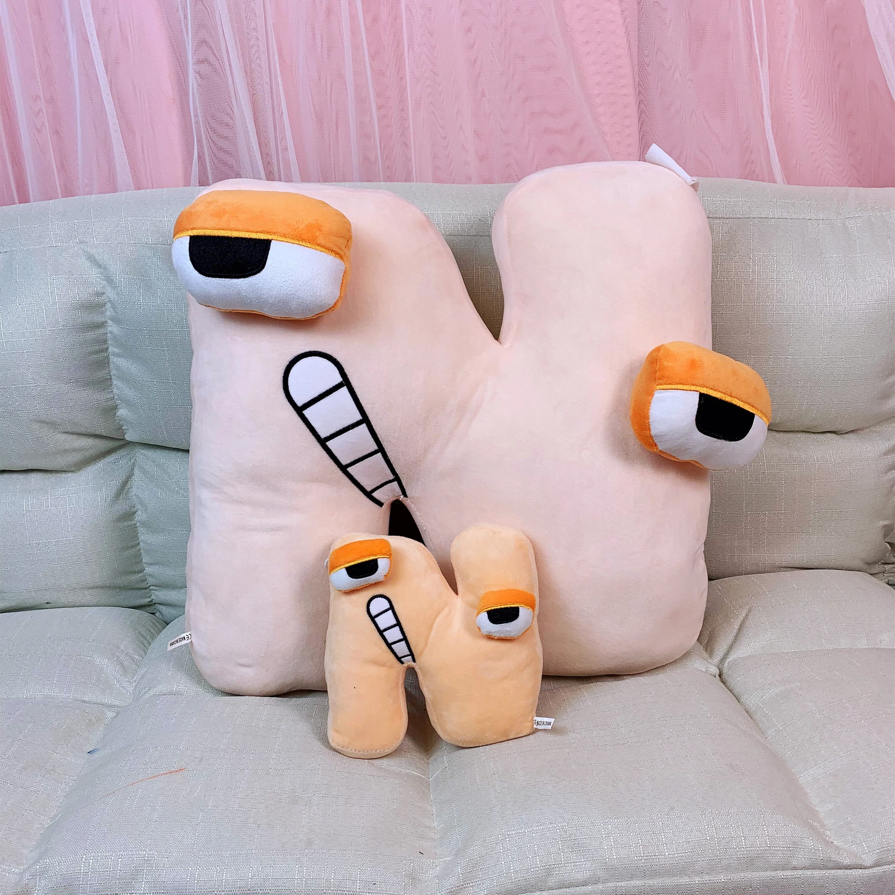 Big Size Alphabet Lore Plush Toys English Numbr Letter Stuffed Animal ...