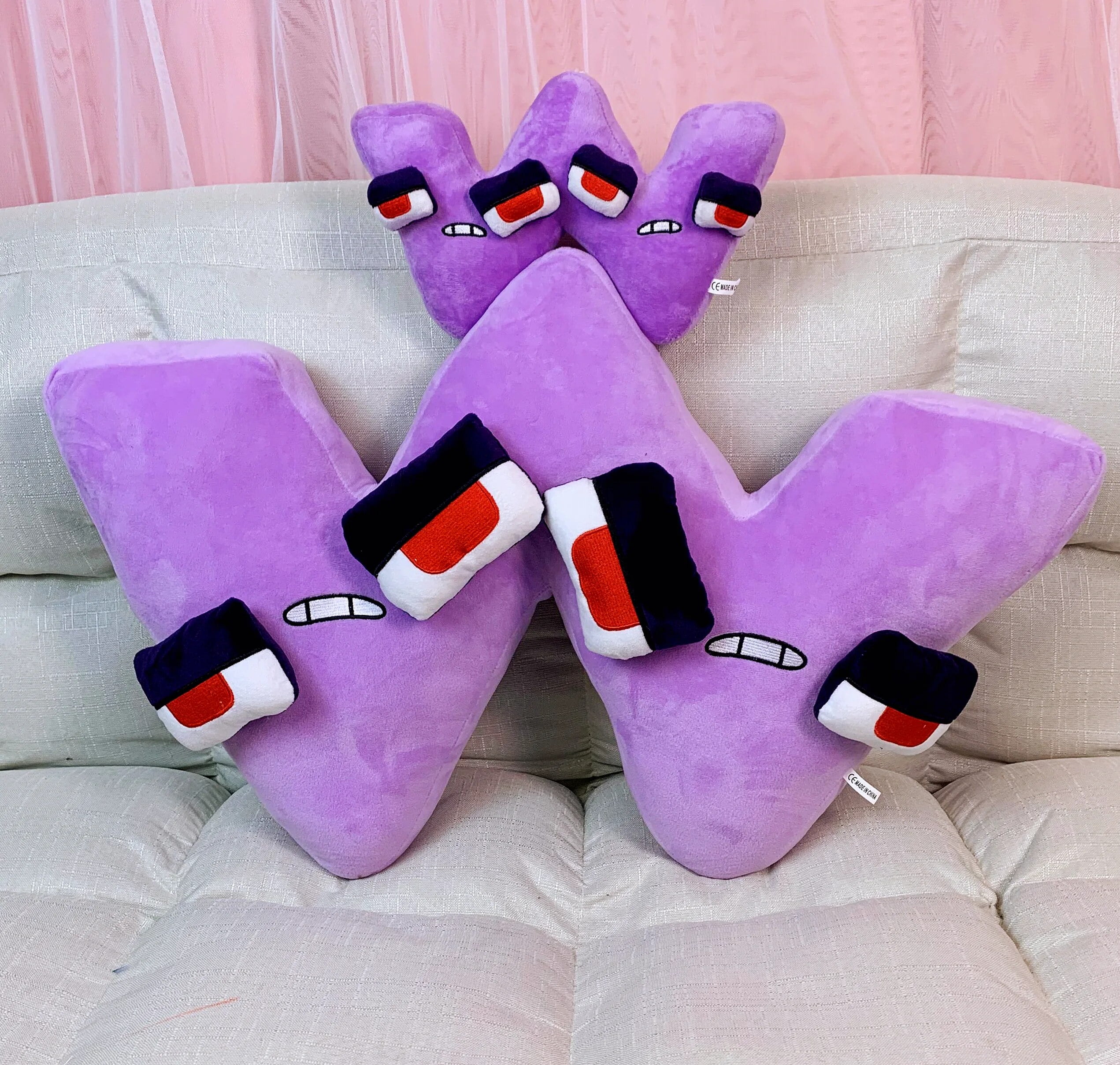 Big Size Alphabet Lore Plush Toys English Numbr Letter Stuffed Animal ...