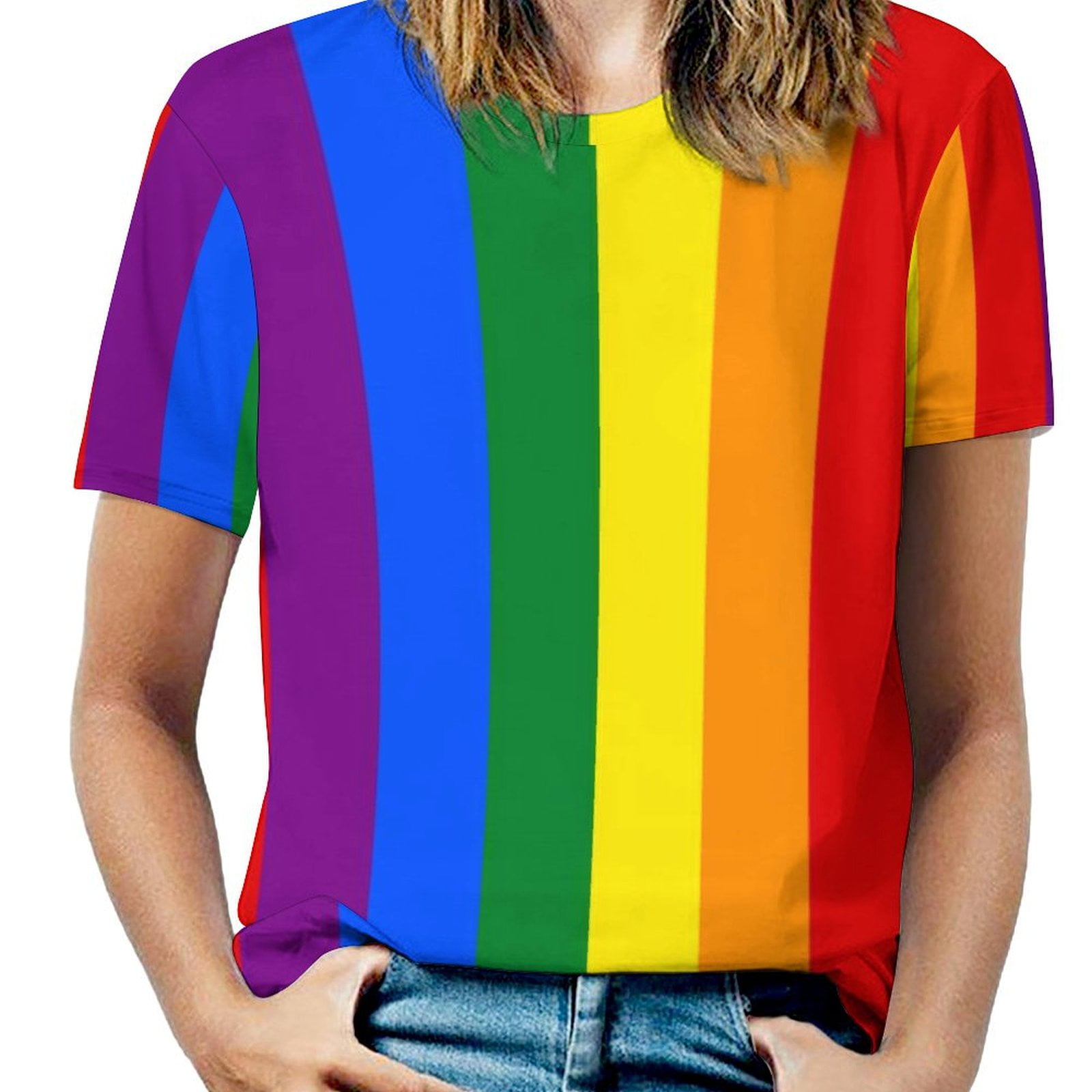 Big Size Broader Spectrum T-Shirts Outline Stars Casual T-Shirt Short ...