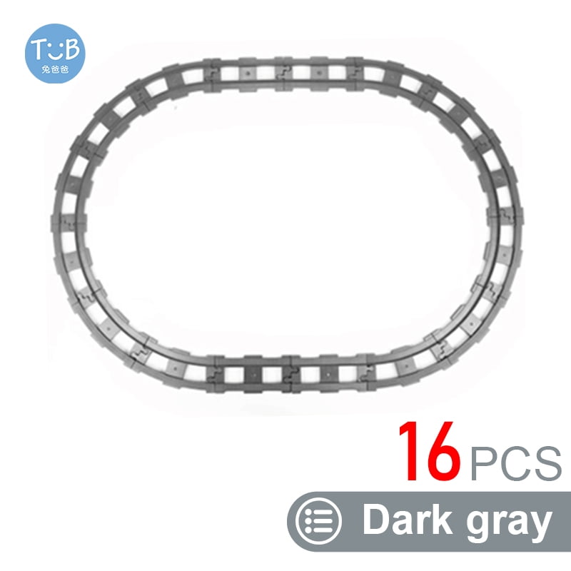 Big Size Building Block Train Tracks Traffic Straight Track Rail Bridge ...