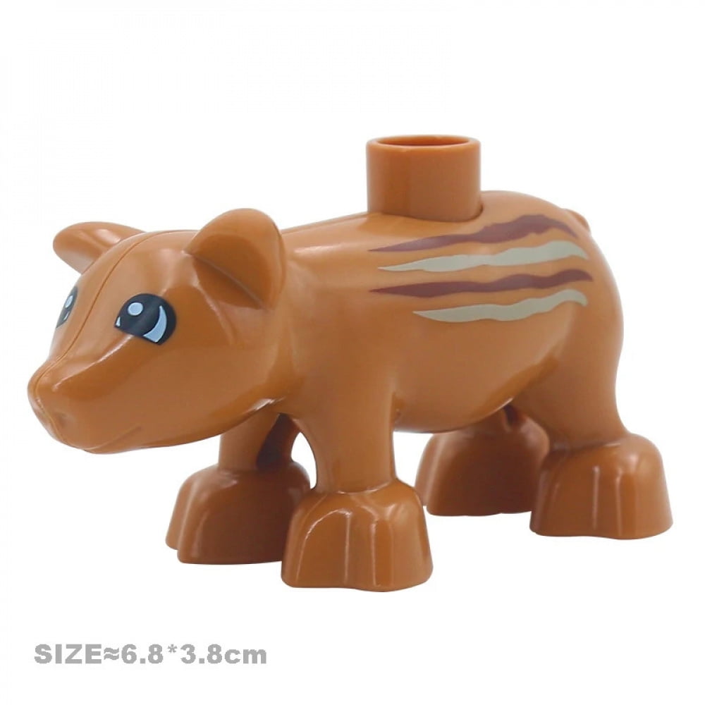 Big Size Building Blocks Cat Dog Pig Rabbit Model Accessories ...
