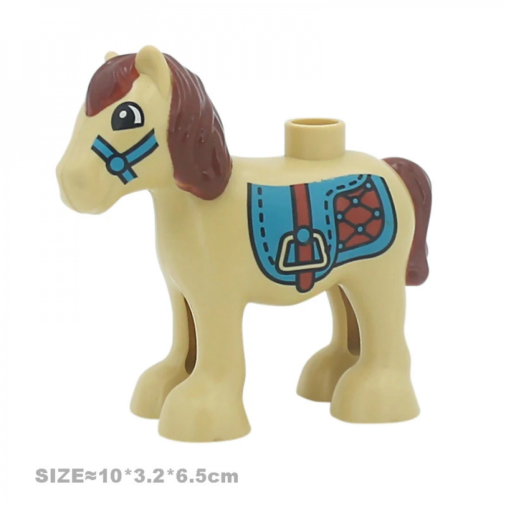 Big Size Building Blocks Cat Dog Pig Rabbit Model Accessories ...