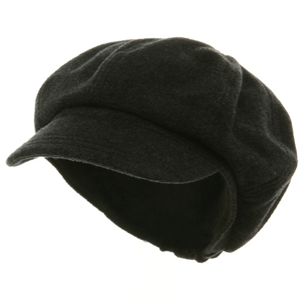 Big Size Classic Wool Newsboy Cap - Charcoal OSFM OSFM - Walmart.com