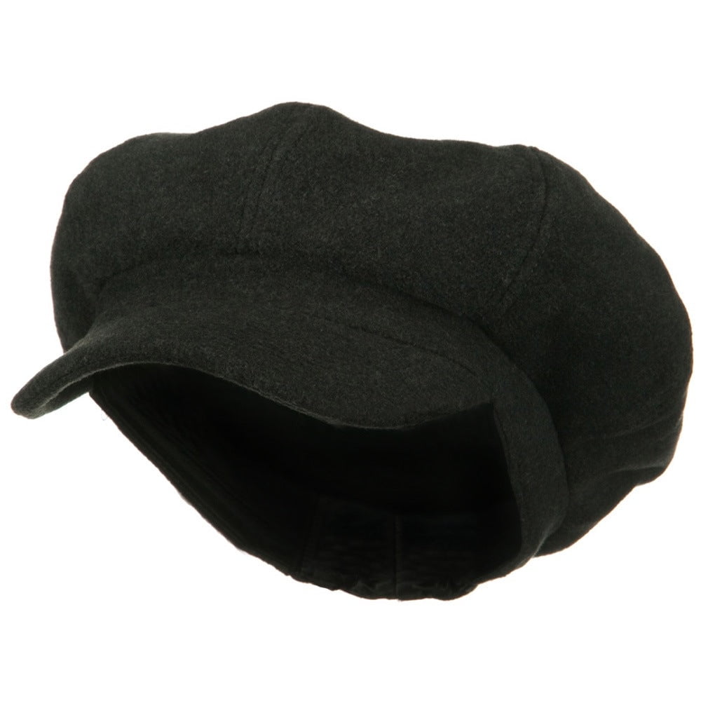 Big Size Classic Wool Newsboy Cap - Charcoal XL-3XL - Walmart.com