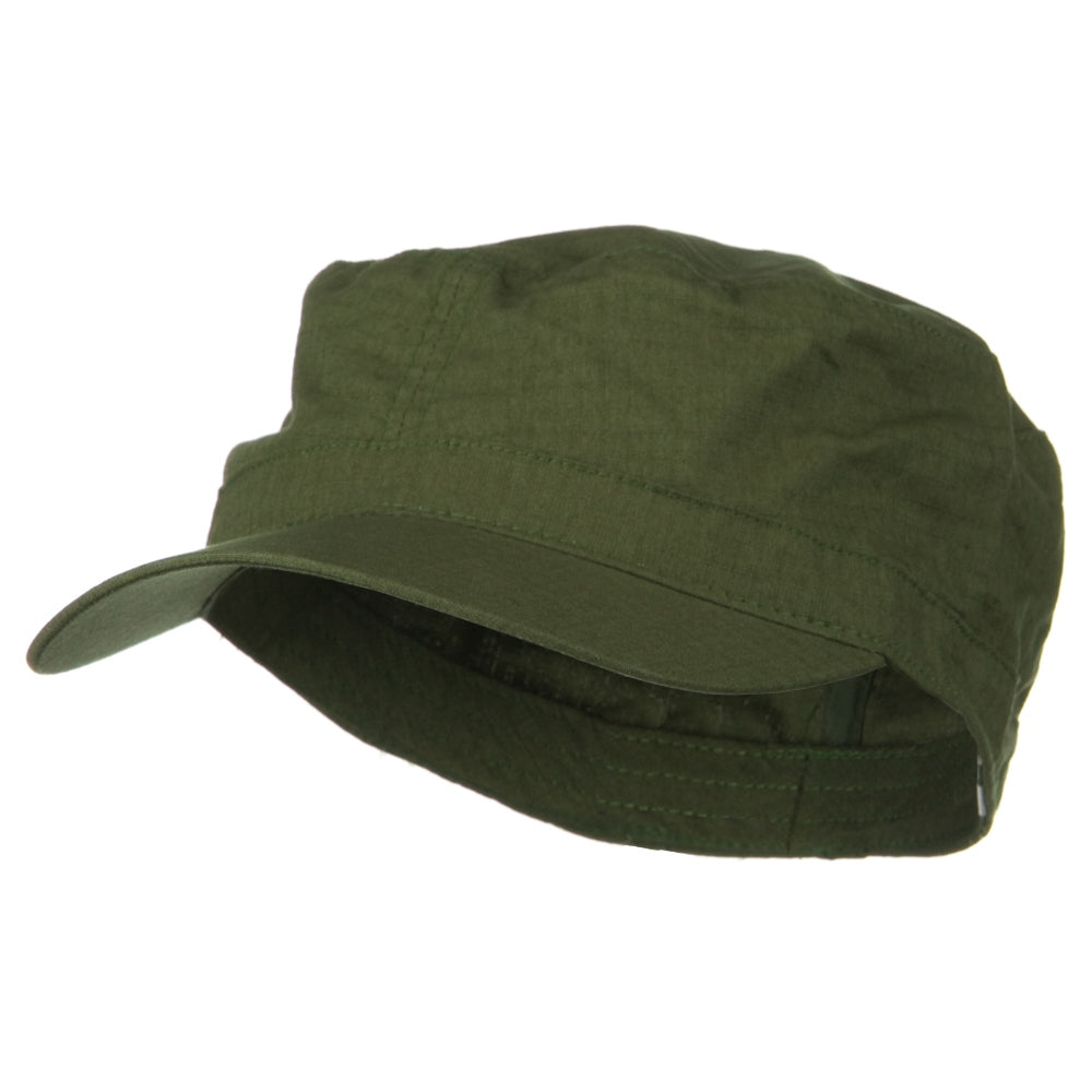 Cadet Army Military Fitted Botton Cap Basic Everyday Castro Radar Hat ...