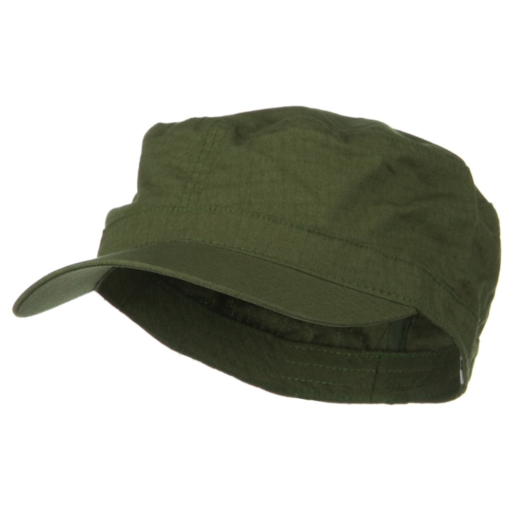 Big Size Fitted Cotton Ripstop Military Army Cap - Olive 7 - Walmart.com