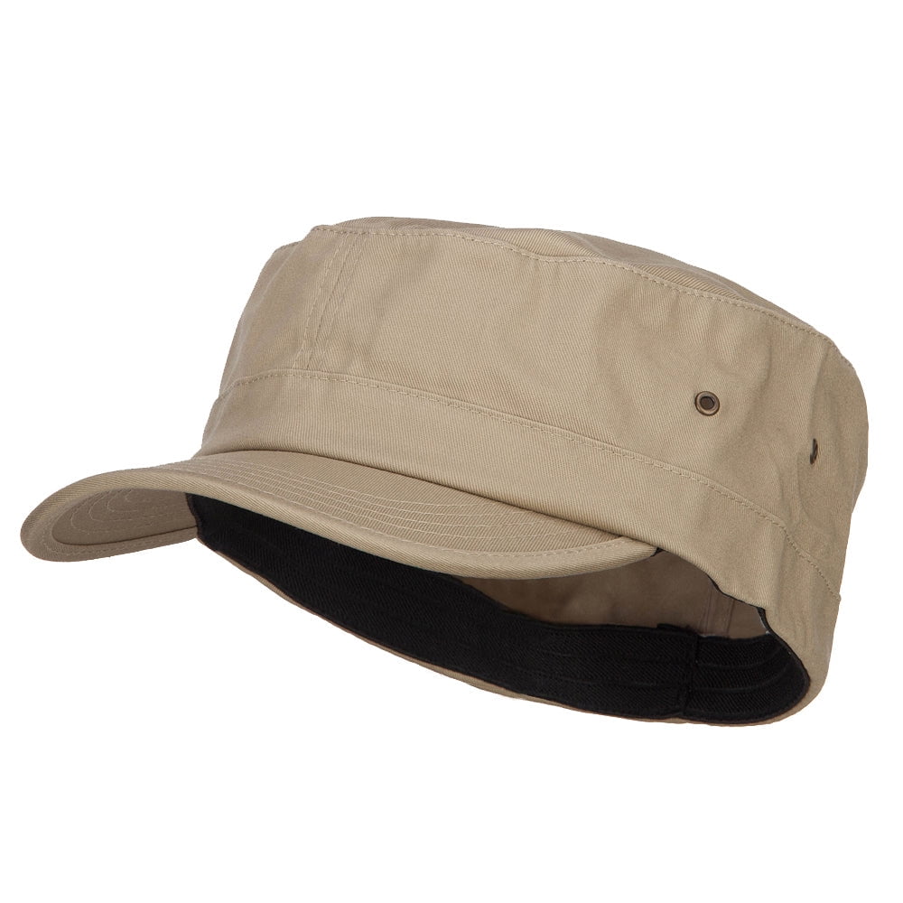 Big Size Fitted Trendy Army Style Cap - Khaki 2XL-3XL - Walmart.com