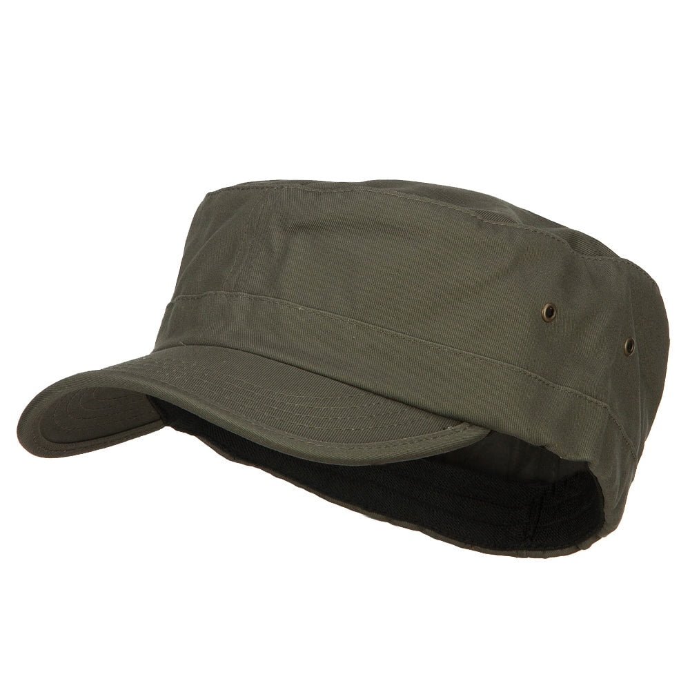 Big Size Fitted Trendy Army Style Cap - Olive XL-2XL - Walmart.com