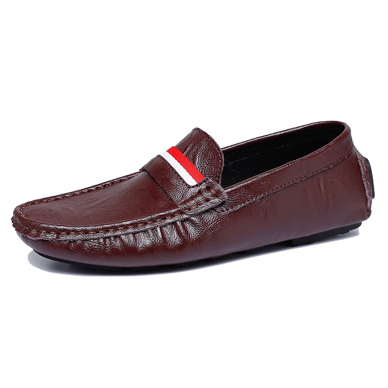Big Size Men's Casual Loafers Slip On Leather Shoes Comfortable ...