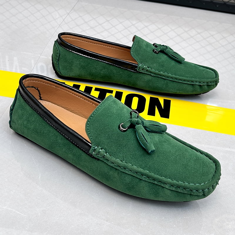 Big Size Men's Casual Loafers Slip On Leather Shoes Comfortable ...