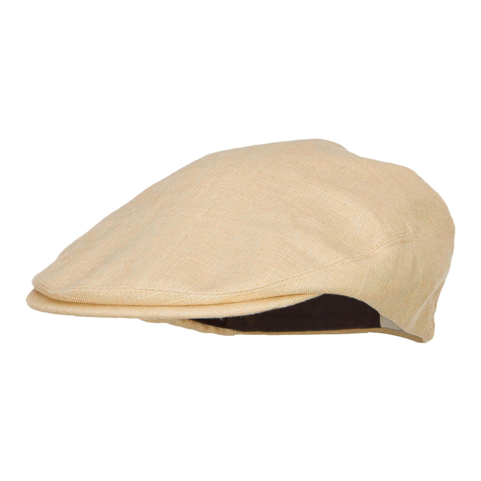 Big Size Men's Linen Ivy Cap - Khaki XL-2XL - Walmart.com