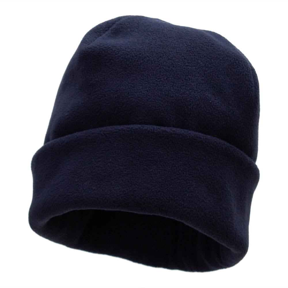 Big Size Reversible Micro Fleece Cap - Navy XL-3XL - Walmart.com