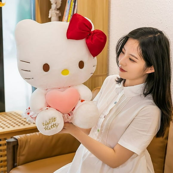 Pink Heart Hello Kitty Plush