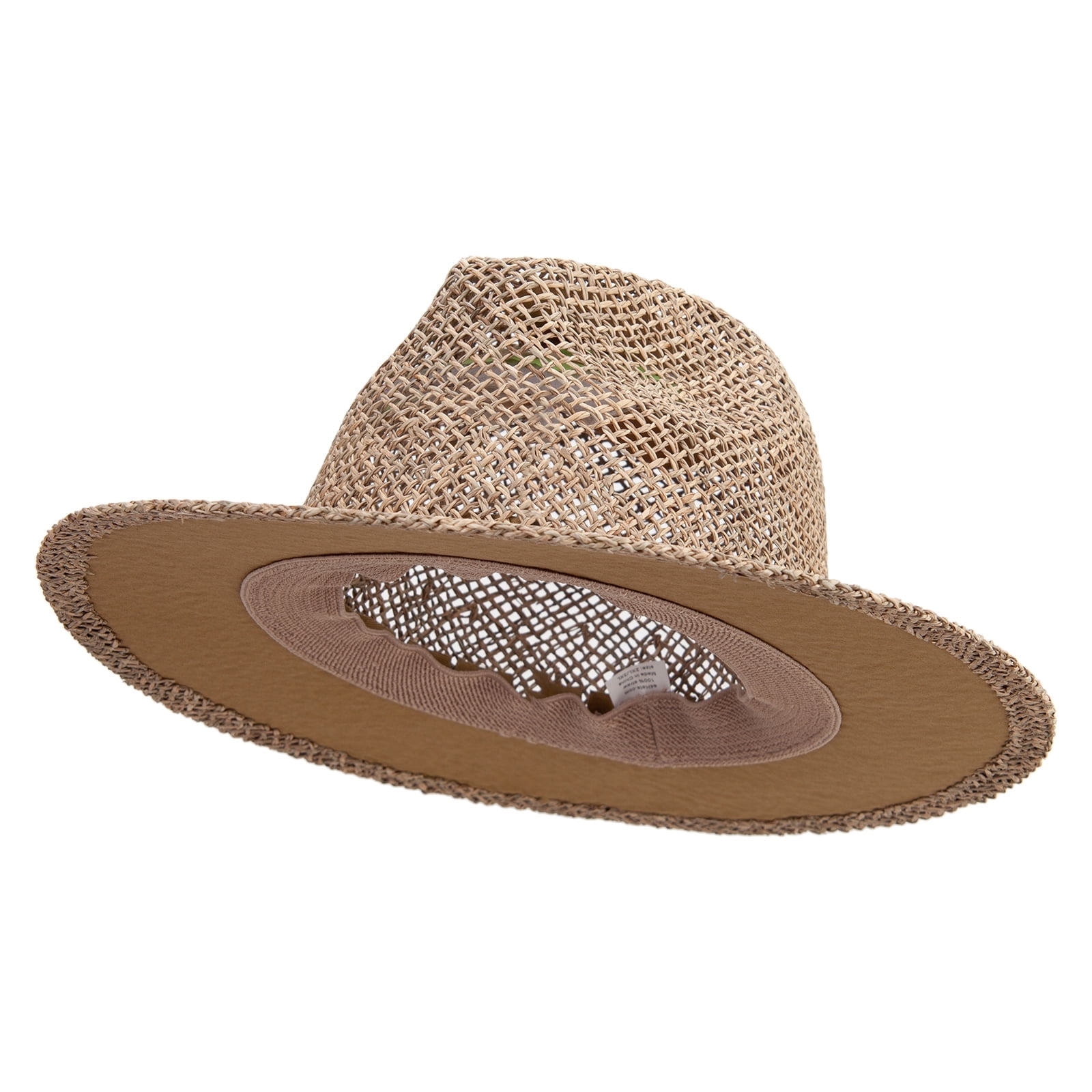 Big Size Seagrass Safari Hat - Natural XL-2XL - Walmart.com