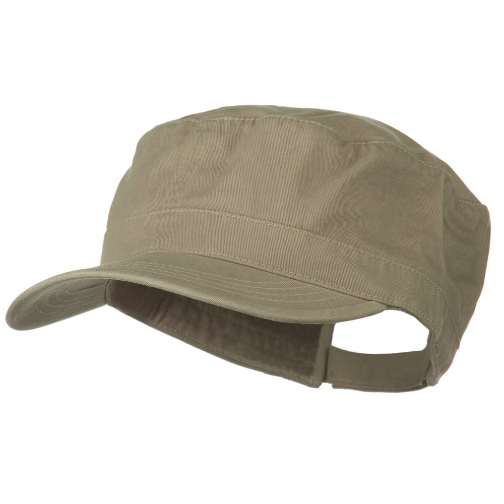 Big Size Solid Military Cap - Khaki XL-3XL - Walmart.com