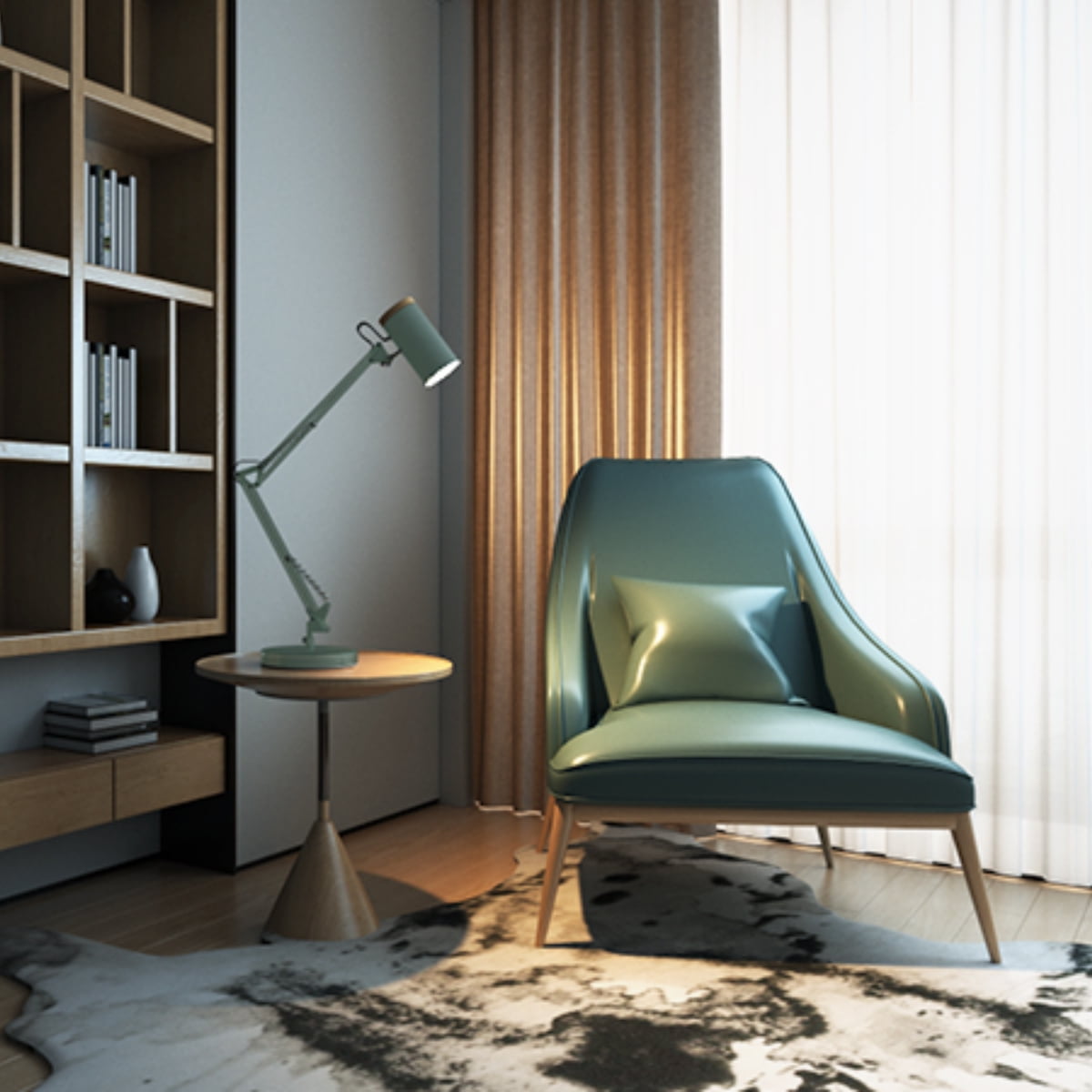 Big Size Swing Arm Table Lamp - Adjustable Desk Light - E26 Base ...