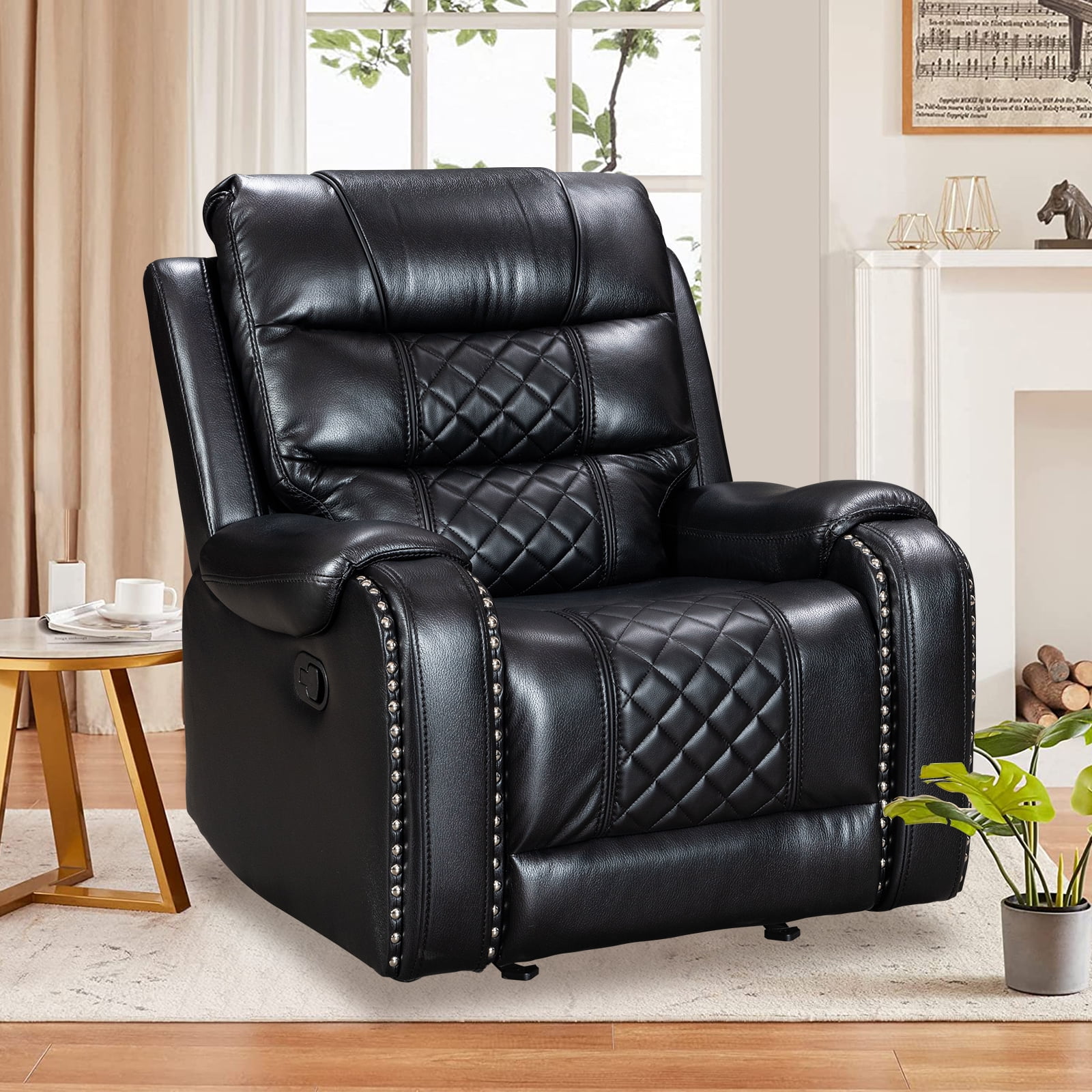 Breathable Leather Recliner Chair American Design Recliner Chair for ...