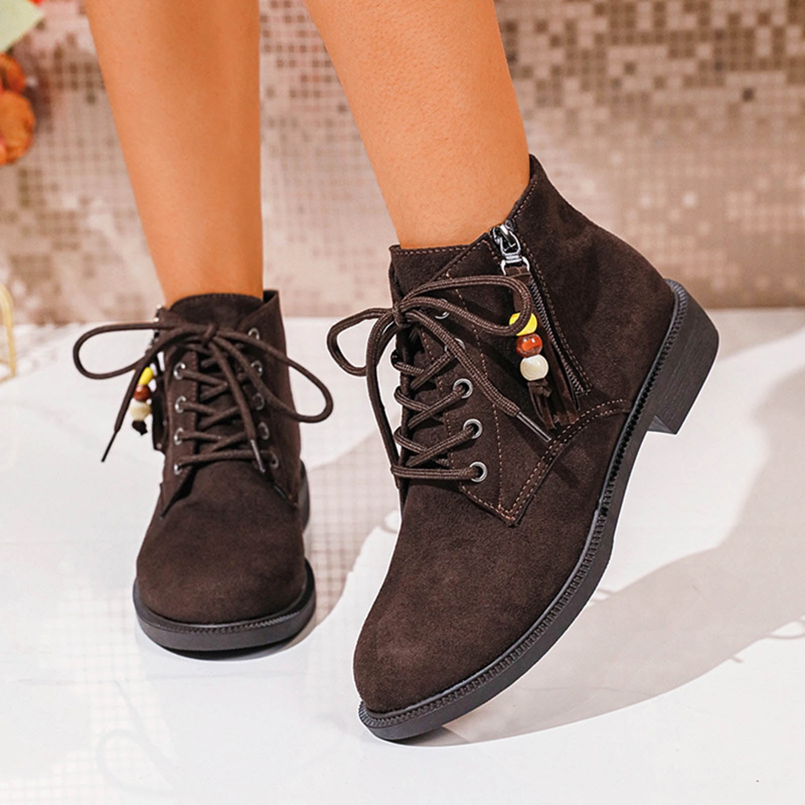 Big Size Thick Heel And Thick Soled Short Boots For Women In The And ...