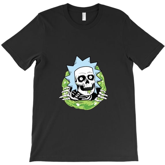 Big Skeleton Head Illustration Graphic Tee, Funny Large Skeleton Head ...