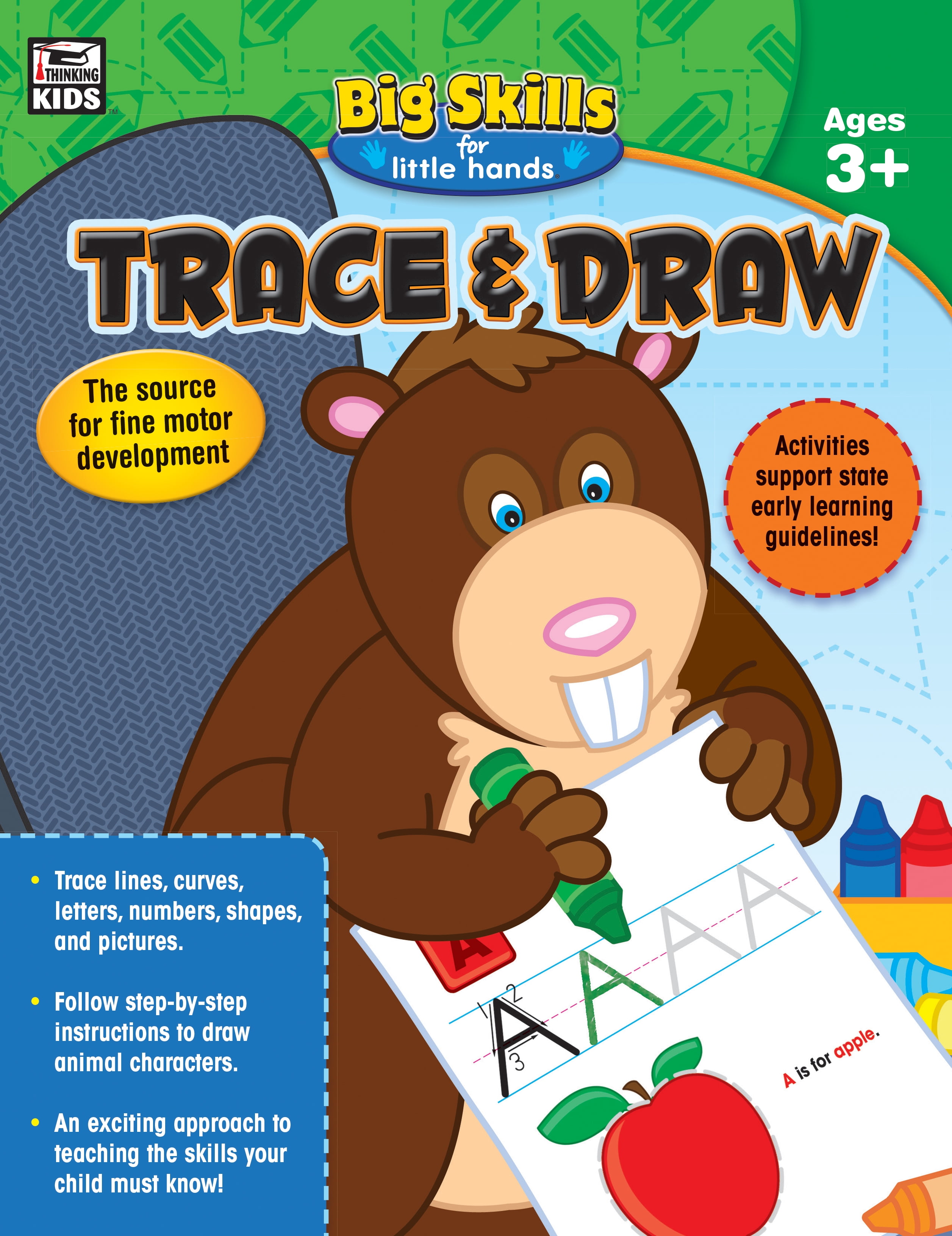 Big Skills for Little Hands(r): Trace & Draw, Ages 3 - 5 (Paperback ...