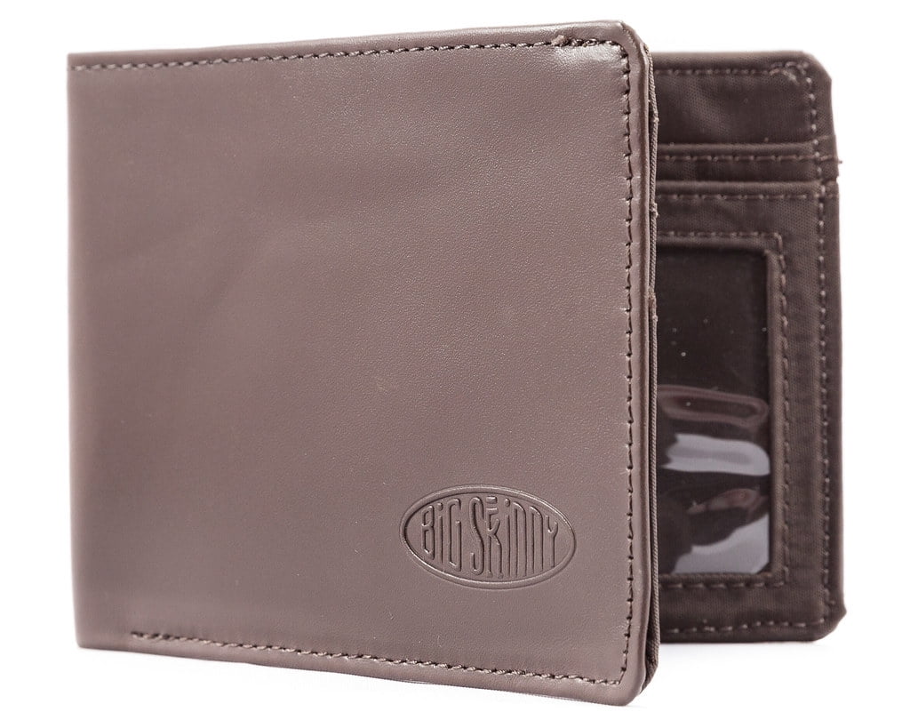 Big Skinny Thin Leather Multi Bi-fold Wallet - Walmart.com