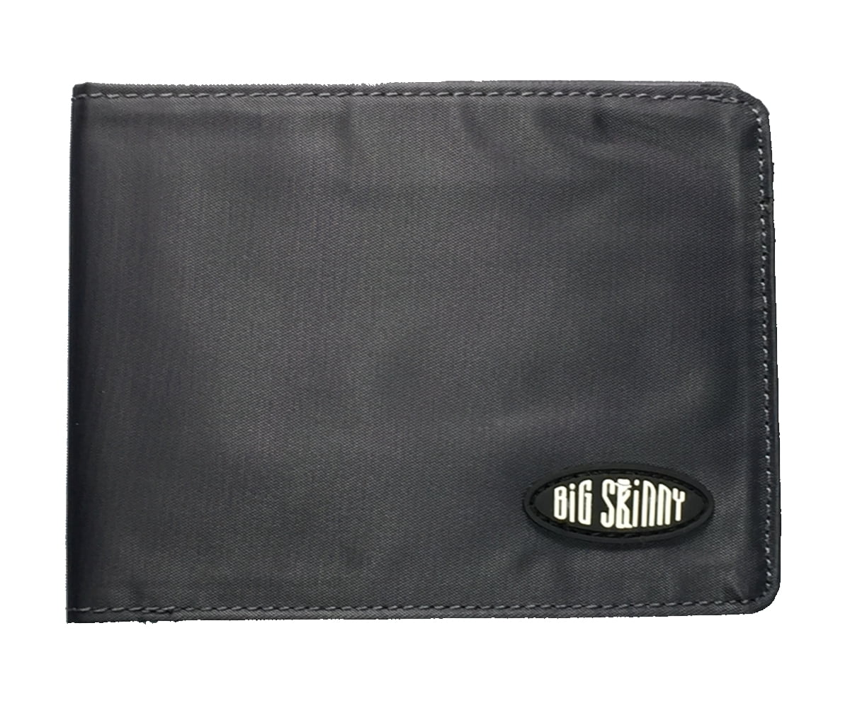 Big Skinny Thin Multi-Pocket Bifold Wallet, Nylon Microfiber, 4 Extra ...