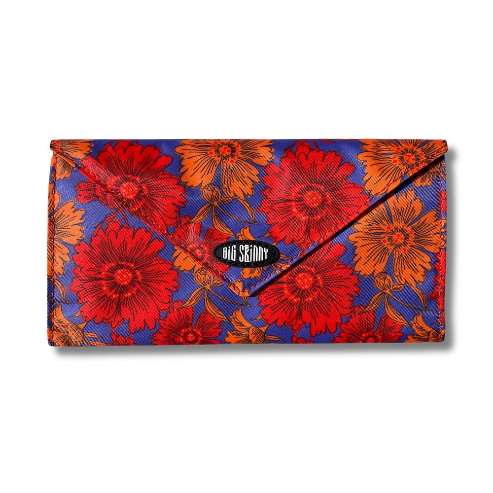 Big Skinny Women's Slimvelope Tri-Fold Checkbook Slim Wallet, Holds Up ...