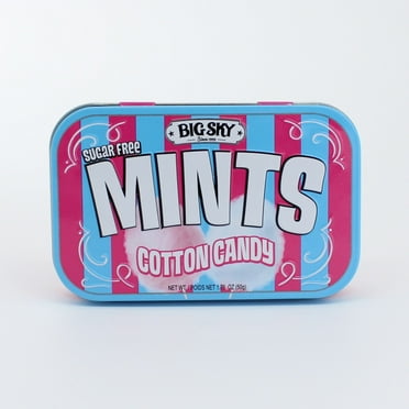 (2 pack) Big Sky Cotton Candy Mints Sugar Free, Vanilla Flavored ...