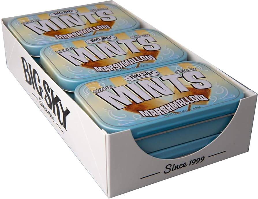 Big Sky Mints Marshmallow Sugar Free 50g, 6 Count - Walmart.com