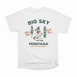 Big Sky Montana Pants Are For Tourists Funny Retro Pinup Girl Ski Beer ...