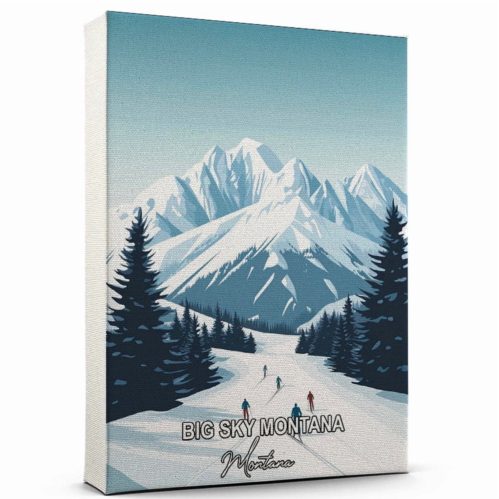 Big Sky Montana Travel Canvas Wall Art – Montana Canvas – A Scenic ...
