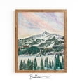 Big Sky Montana Watercolor Mountain Poster Winter Landscape Art ...