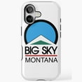 Big Sky Resort Montana Snowy Mountain Scene iPhone Case 17 to 11 Pro ...